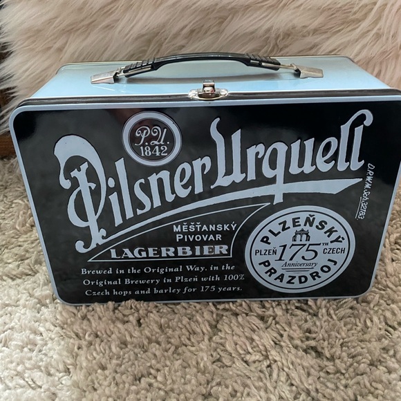 Pilsner Urqueli | Dining | Pilsner Urquell Metal Tin Lunch Box Black ...